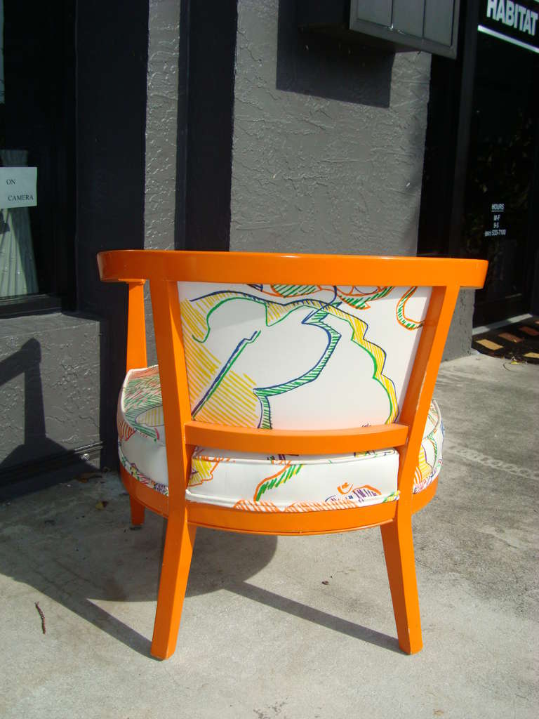 Pairs of Orange Vintage Chairs at 1stDibs