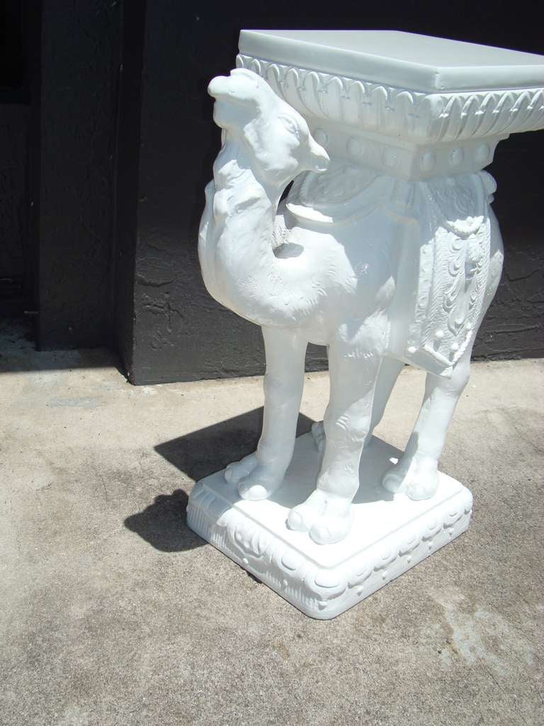 Lacquered Vintage Camel Table at 1stDibs