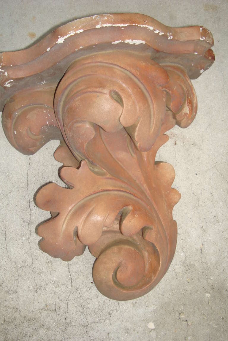Pair of Draper Style Vintage Brackets at 1stDibs