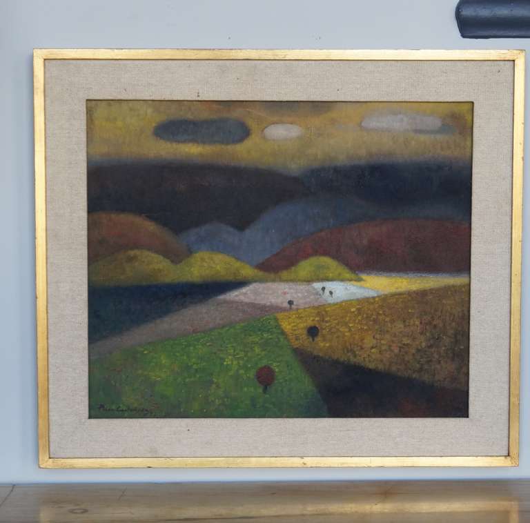 Landscape by Pilar Castaneda, Mexico, 1973 at 1stDibs
