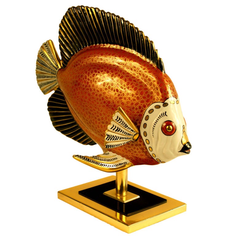 Large Porcelain Fish by Manifattura Artistica Porcellane at 1stDibs
