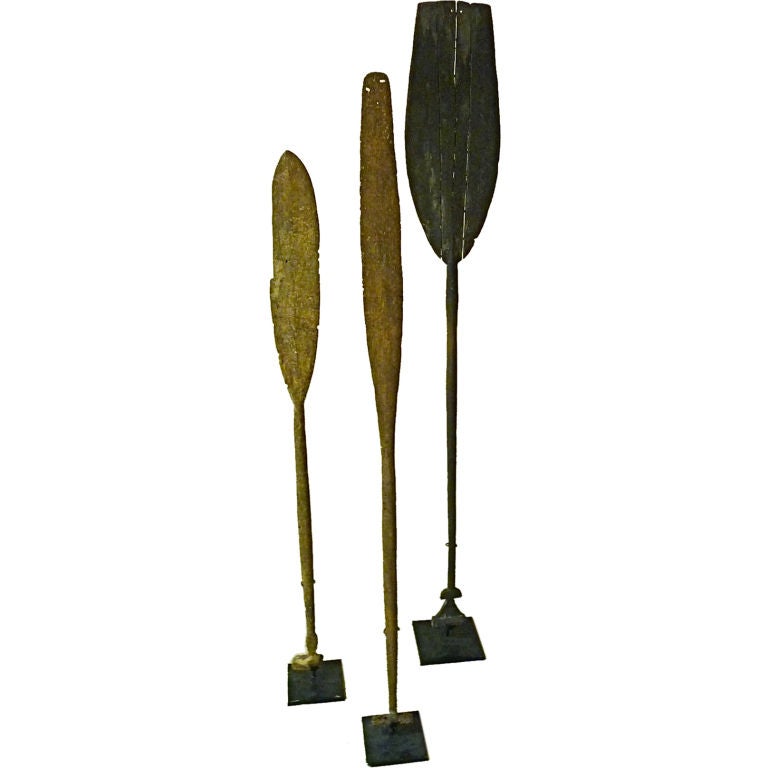 Grouping Of Primitive Paddles at 1stDibs