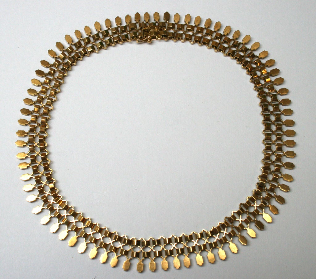 Italian Gold Necklace at 1stDibs