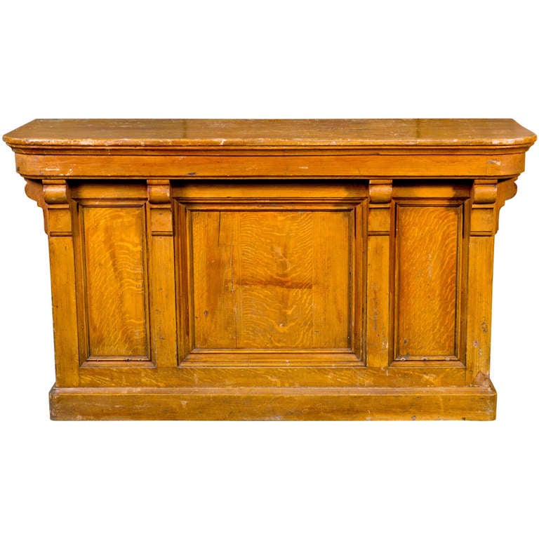 Antique Oak Store Counter from Belgium at 1stDibs | antique counter ...