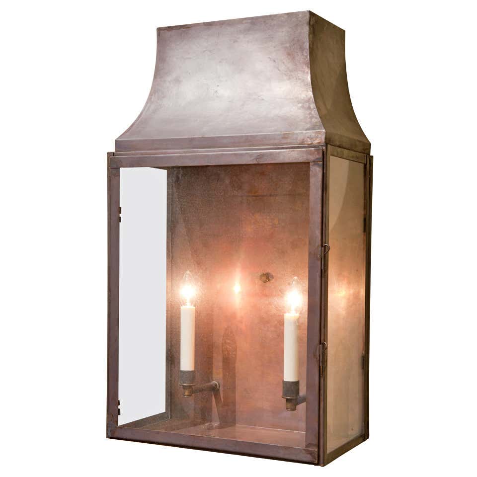 Custom Indoor Outdoor Wall Lantern At 1stdibs Lantern Sconces Indoor