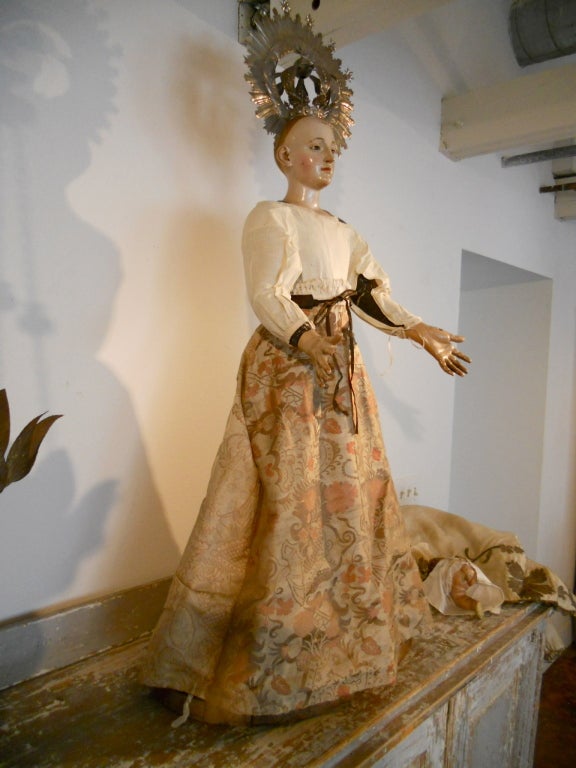 Late 18th. /Early 19th. Spanish Capepota of The Virgin Mary at 1stDibs