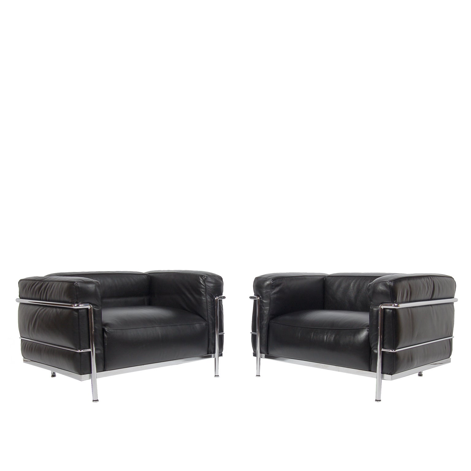 Pair of LC-3 Grand Confort Chairs by Le Corbusier at 1stDibs