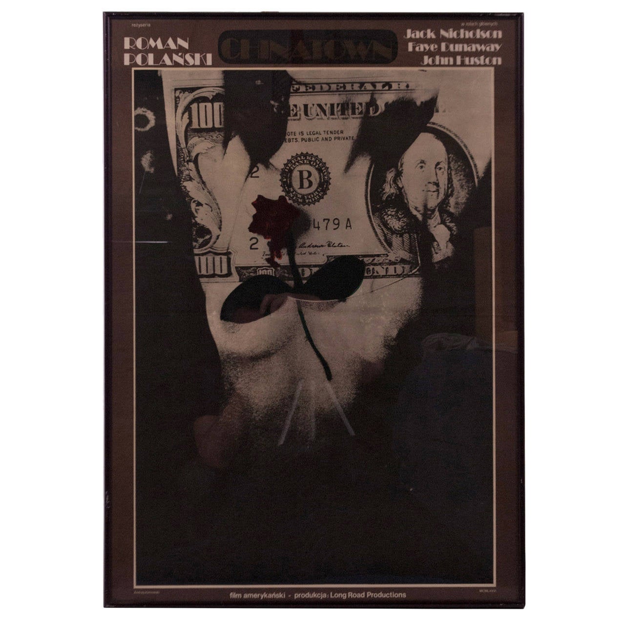 1976 Roman Polanski 'Chinatown' Lithographic Poster at 1stDibs