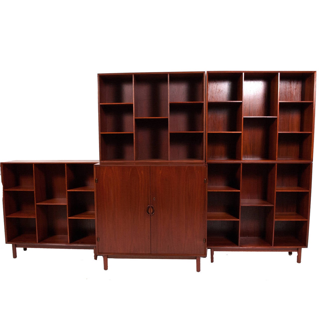 Peter Hvidt and O M Nielsen Storage or Bookcases for Søborg Møbelfabrik ...