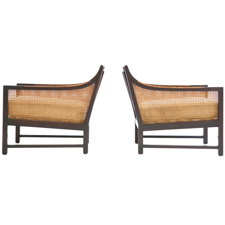 Pair of Lounge Chairs Edward Wormley at 1stDibs