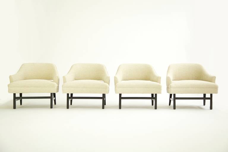Set of Four Harvey Probber Lounge Chairs at 1stDibs