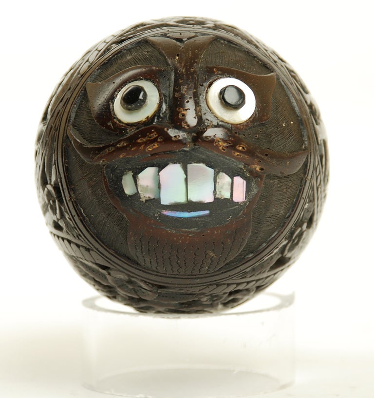 A Rare Late 19th century Hand Carved Mexican Coconut Bank at 1stDibs