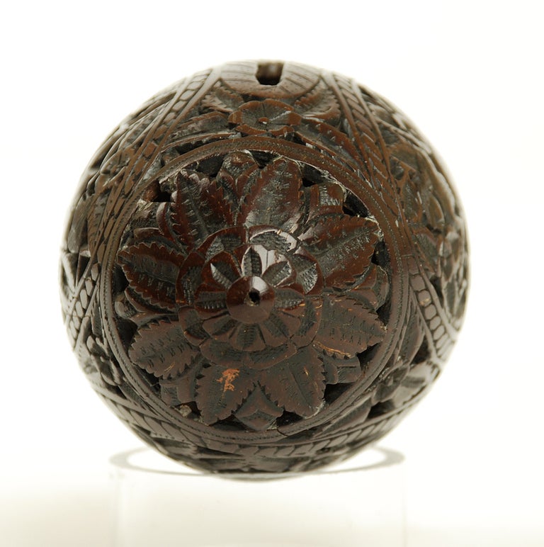 A Rare Late 19th century Hand Carved Mexican Coconut Bank at 1stDibs