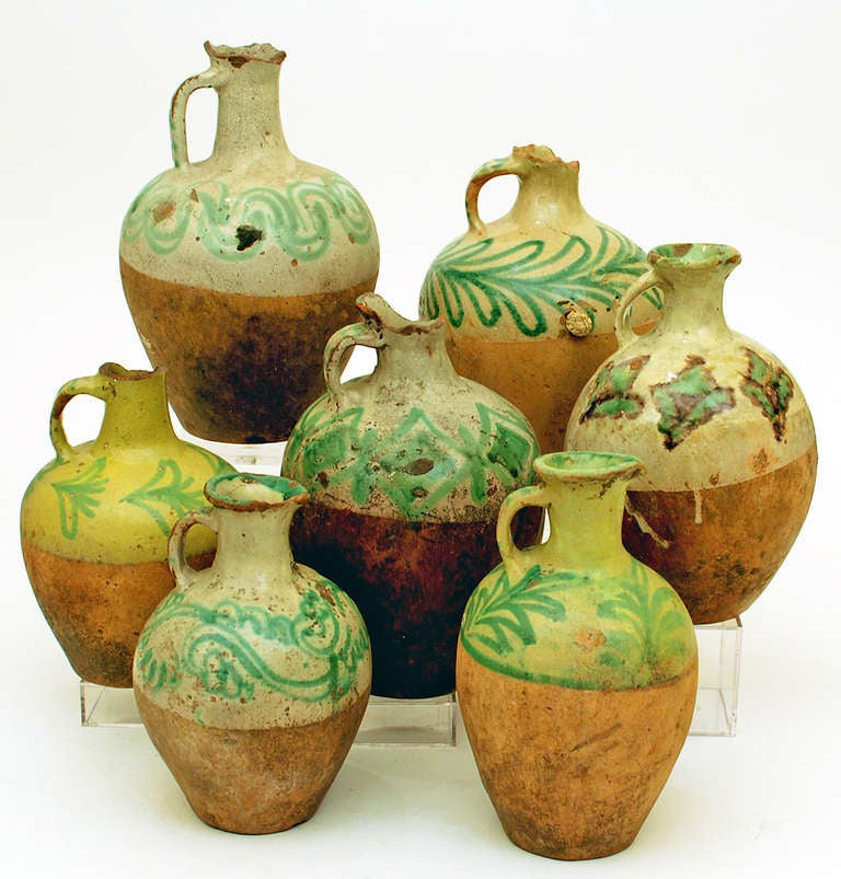 Rare Andean Stoneware Pottery Collection - Peru circa 1900 at 1stDibs