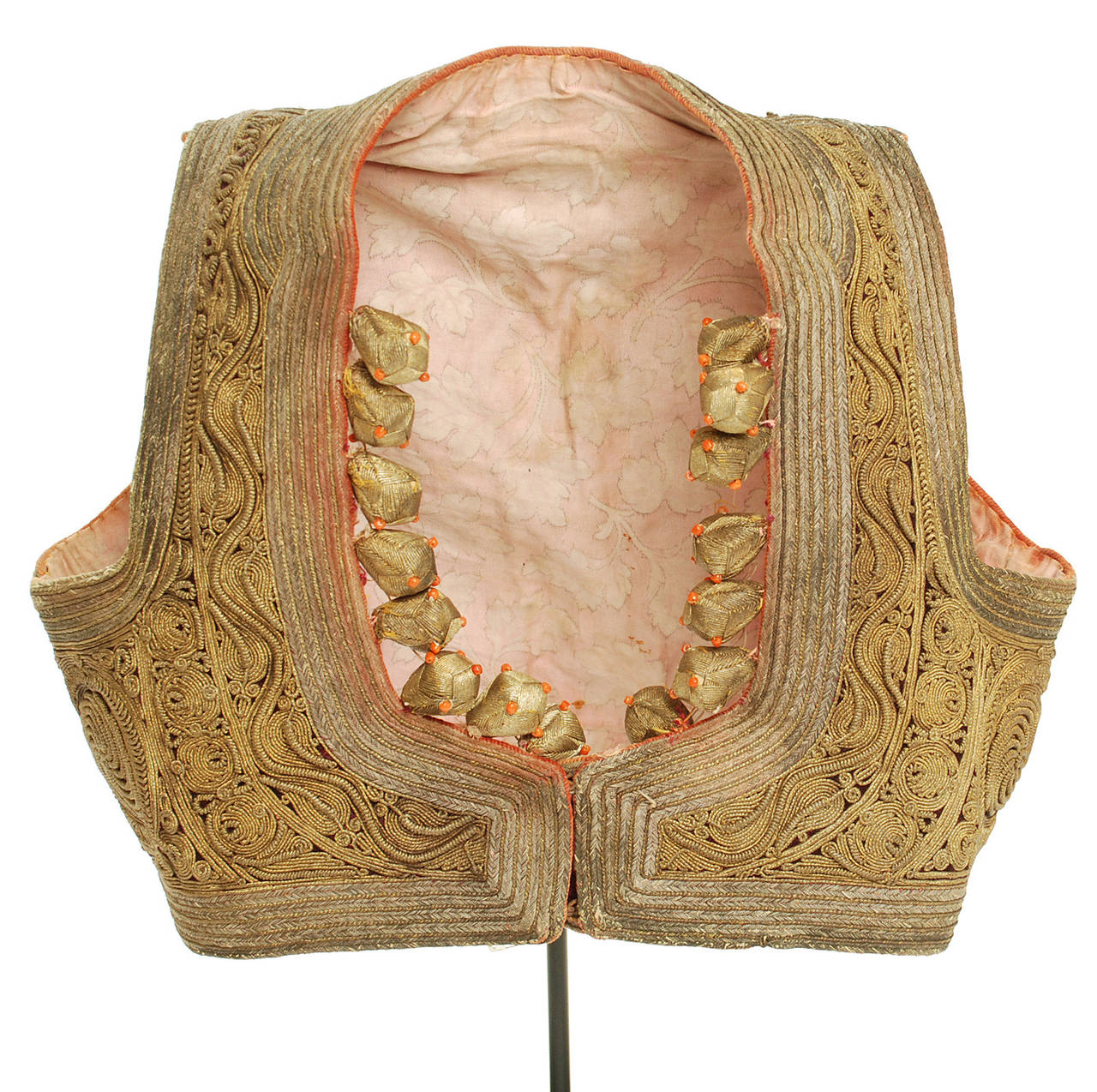 Stunning 18th Century Ottoman Hand Embroidered Jacket For Sale at 1stDibs