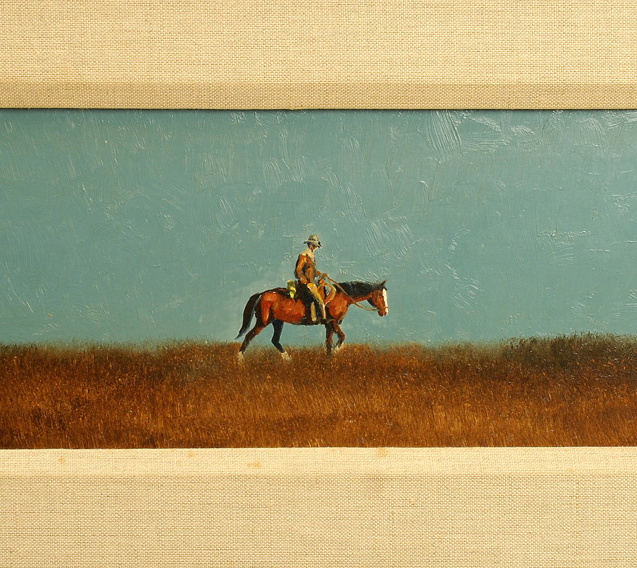 Vintage Gerald Farm Oil Painting of a Cowboy at 1stDibs | gerald farm ...