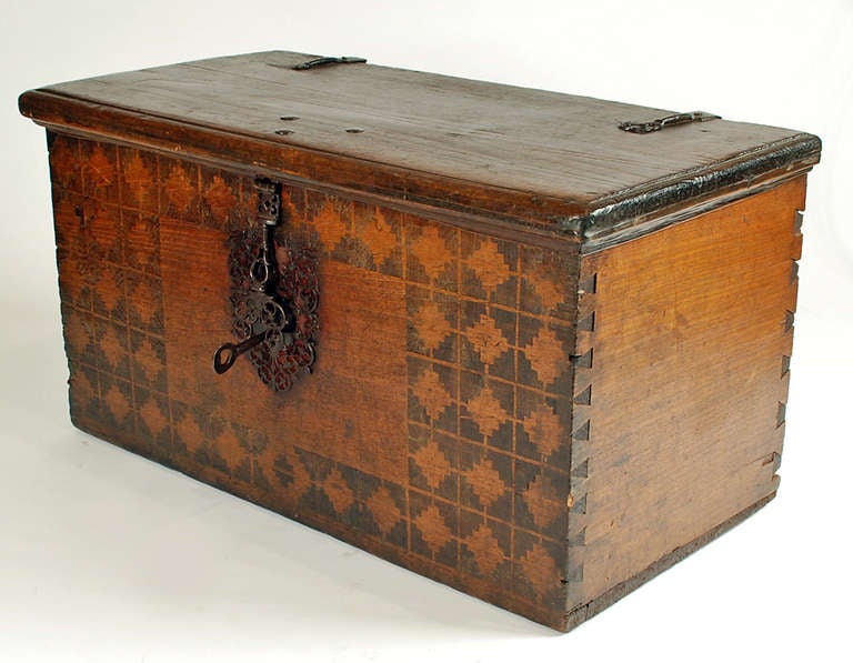 A Stunning 18th Century Spanish Colonial Six Panel Arcon at 1stDibs