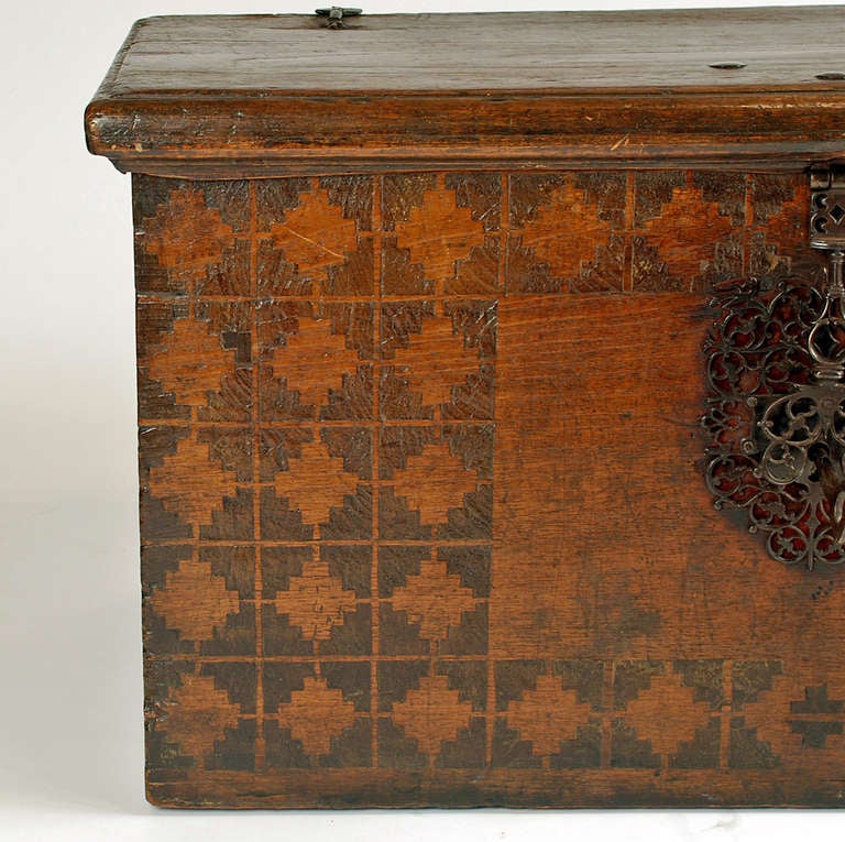 A Stunning 18th Century Spanish Colonial Six Panel Arcon at 1stDibs