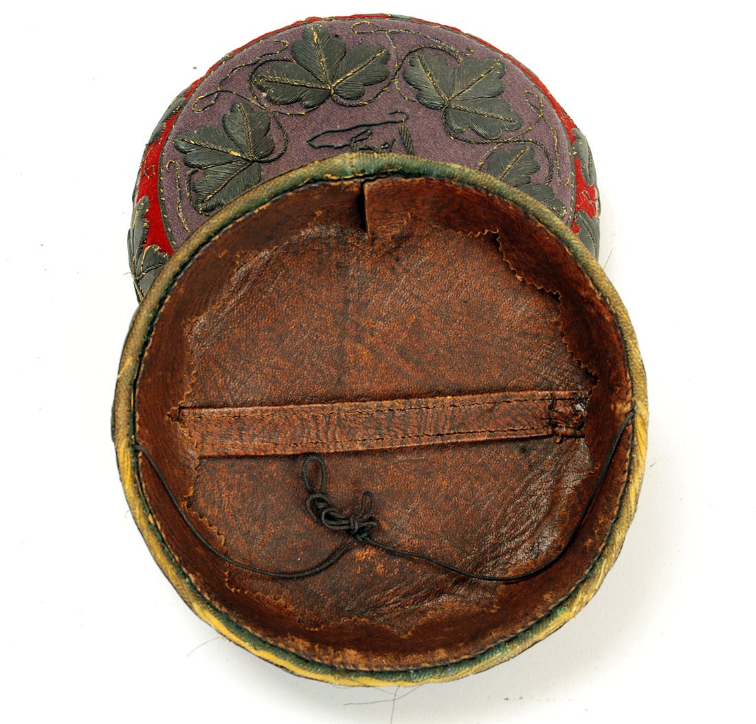 Pair Antique Century Central Asian Ceremonial Hats - Circa 1900 For ...