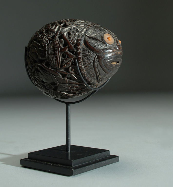 A Superb Late 19th Century Mexican Reticulated Coconut Bank at 1stDibs