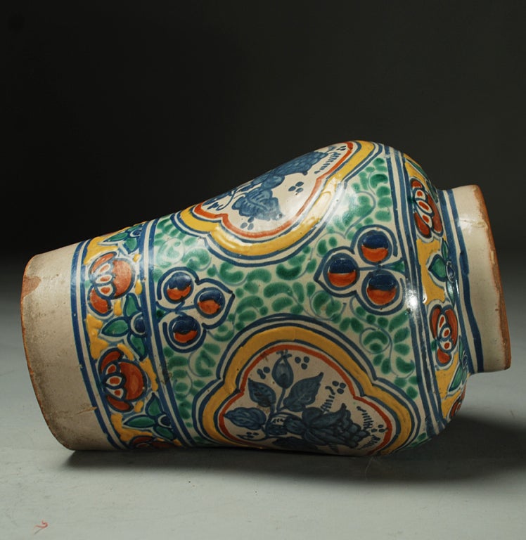 19th Century Mexican Talavera Poblana Jarron - Ex Andy Warhol at 1stDibs