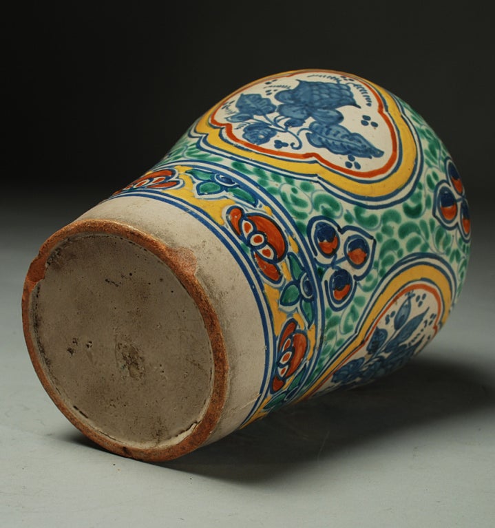 19th Century Mexican Talavera Poblana Jarron - Ex Andy Warhol at 1stDibs