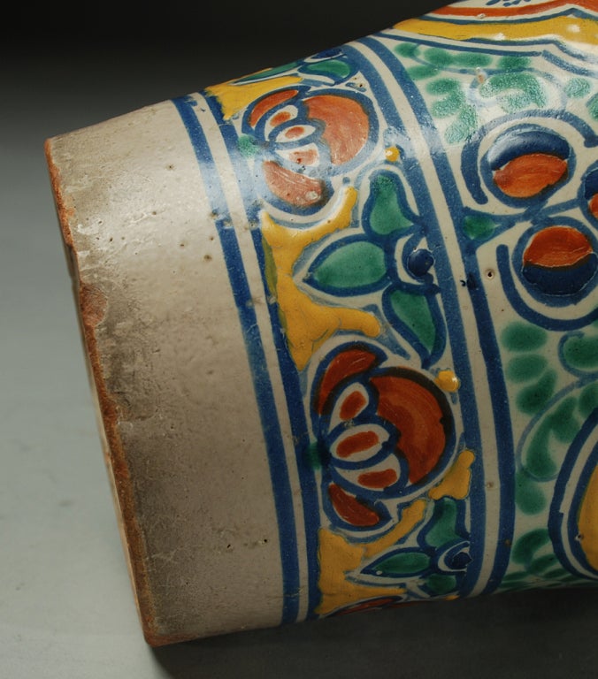 19th Century Mexican Talavera Poblana Jarron - Ex Andy Warhol at 1stDibs