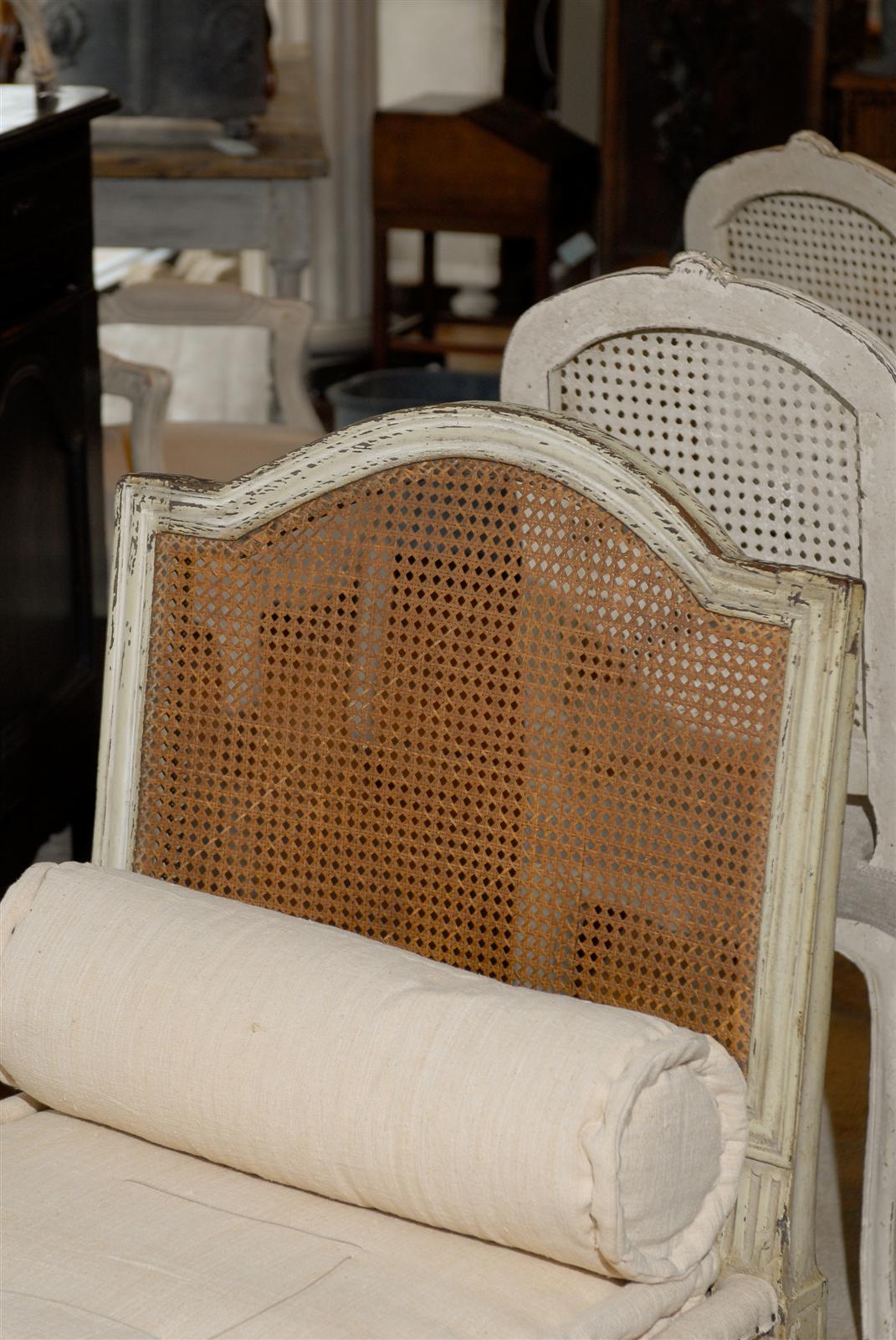 French Louis XVI Cane Bench at 1stDibs