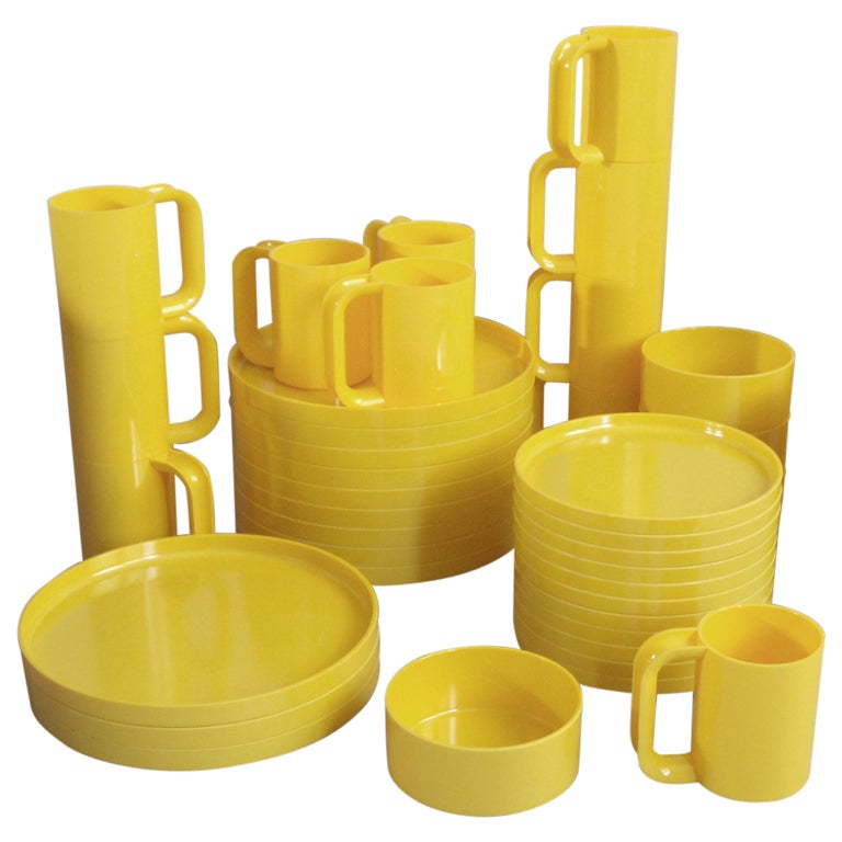Plastic Dish Set by Massimo Vignelli for Heller at 1stDibs | heller ...