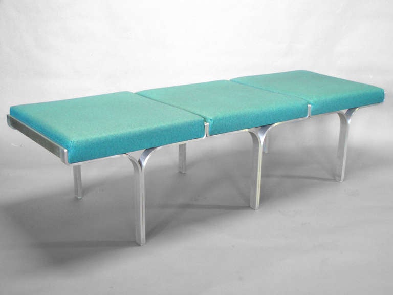 Aluminum Frame Link Bench by John Behringer at 1stDibs | aluminum bench ...