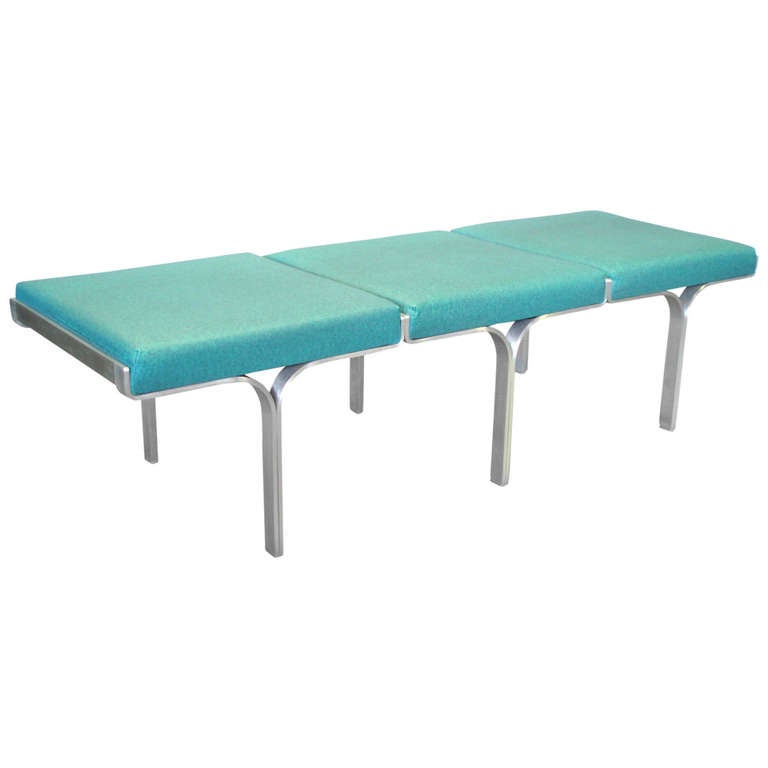 Aluminum Frame Link Bench by John Behringer at 1stDibs | aluminum bench ...