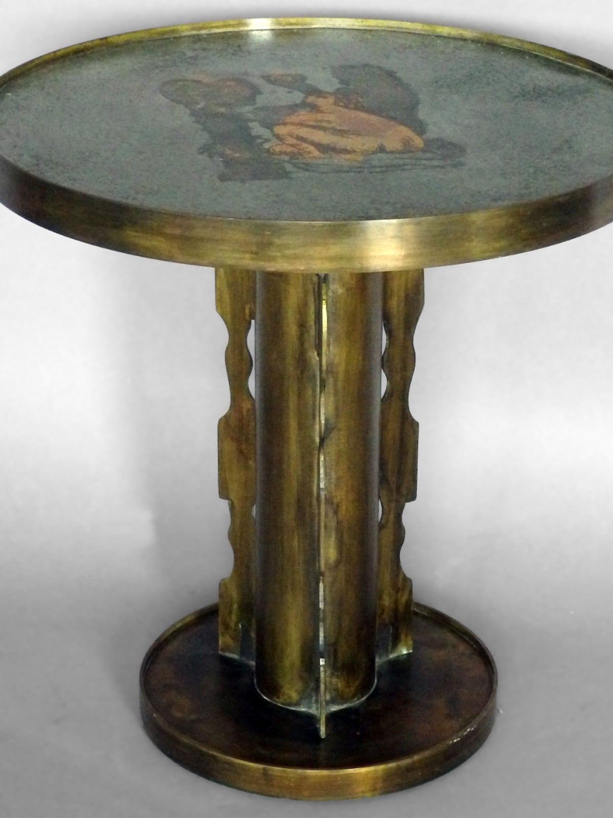 Philip Laverne Brass Occasional Table at 1stDibs