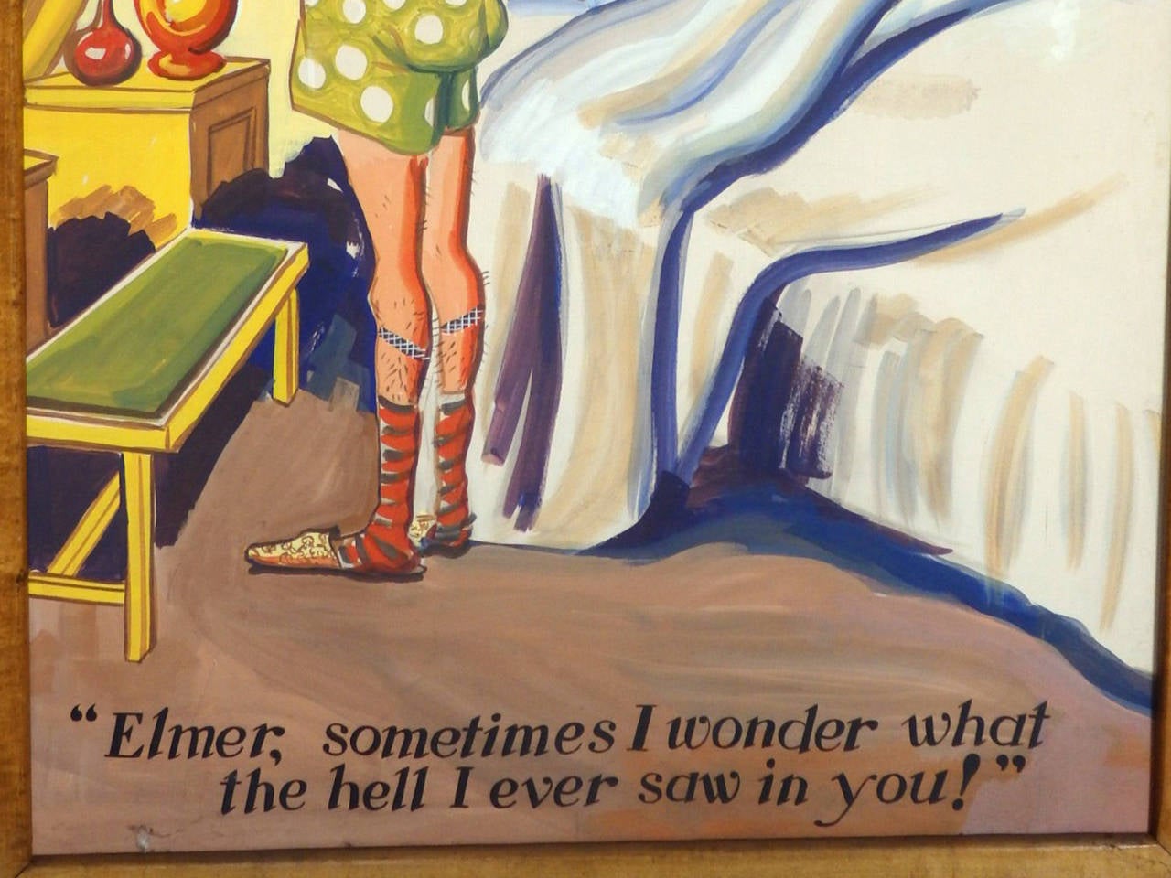 Pair of 1950s Esquire Style Risque Original Watercolors at 1stDibs