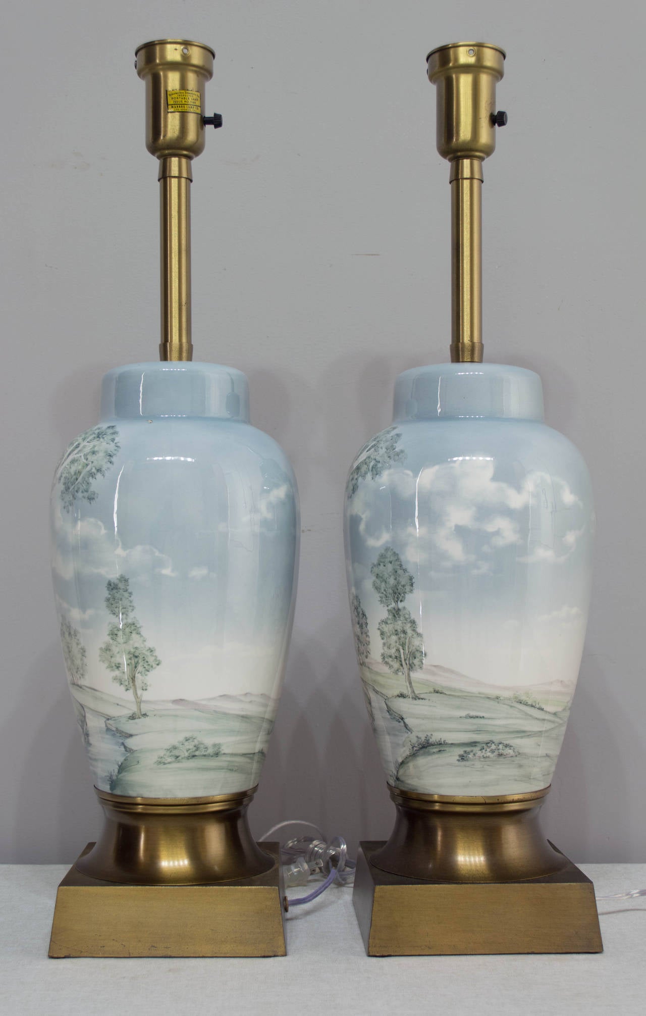 Pair of Italian Marbro Lamps at 1stDibs