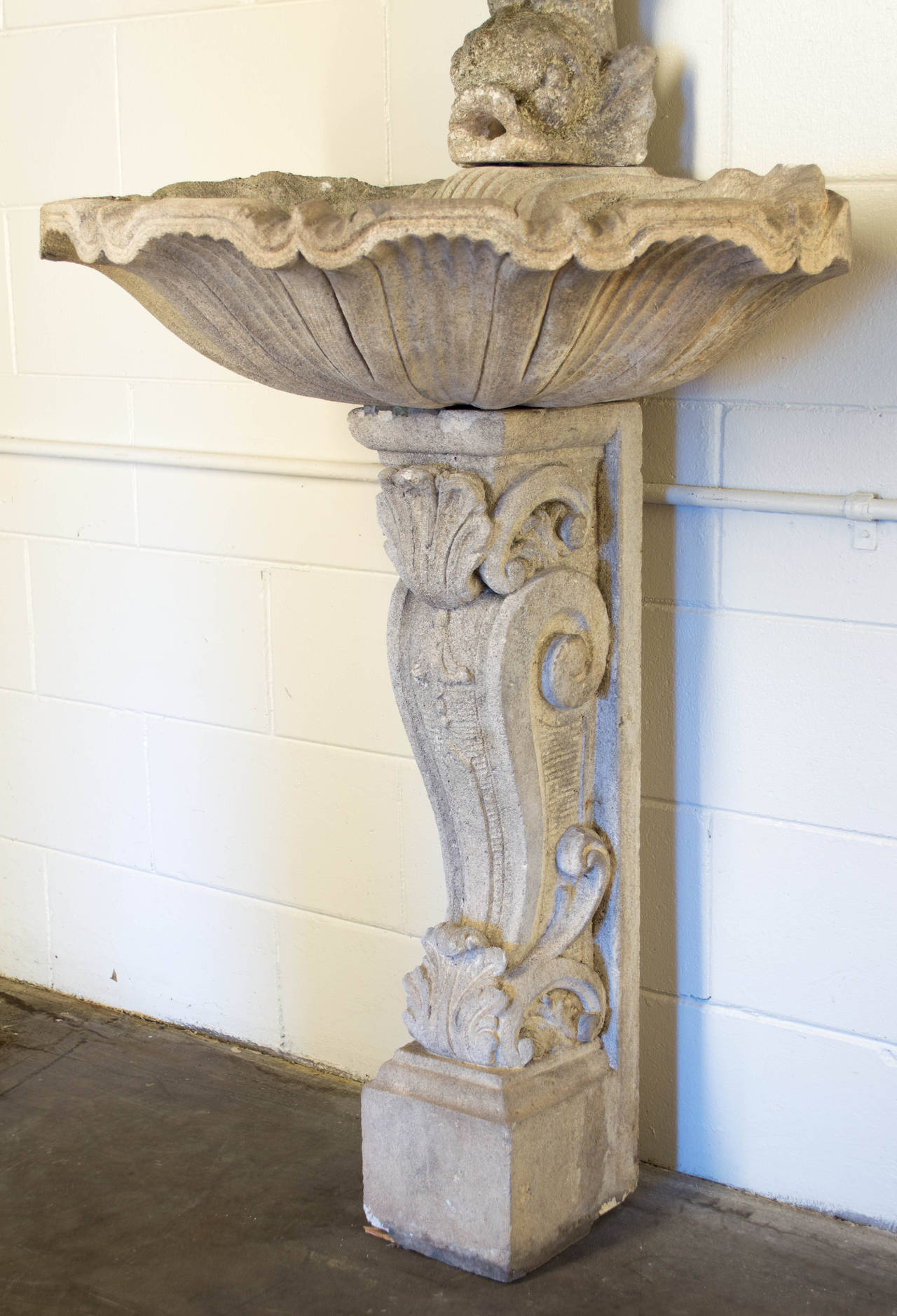 Country French Stone Fountain at 1stDibs