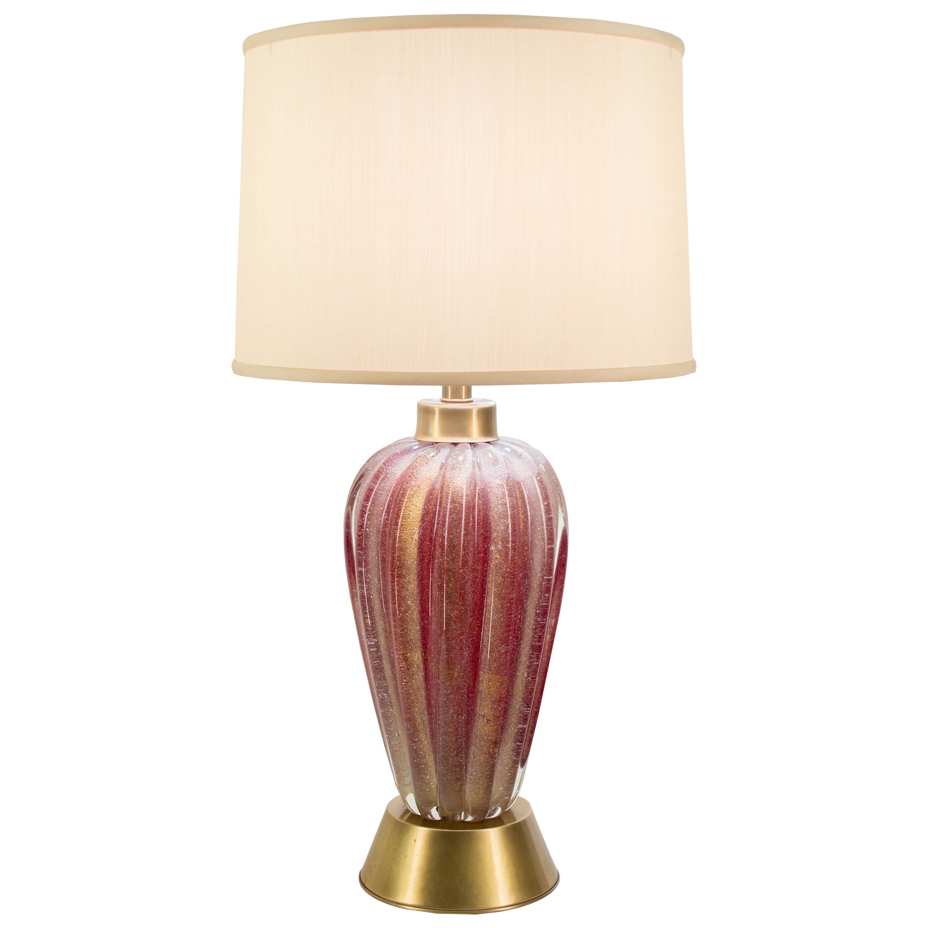 Rare Seguso Red Glass Lamp at 1stDibs