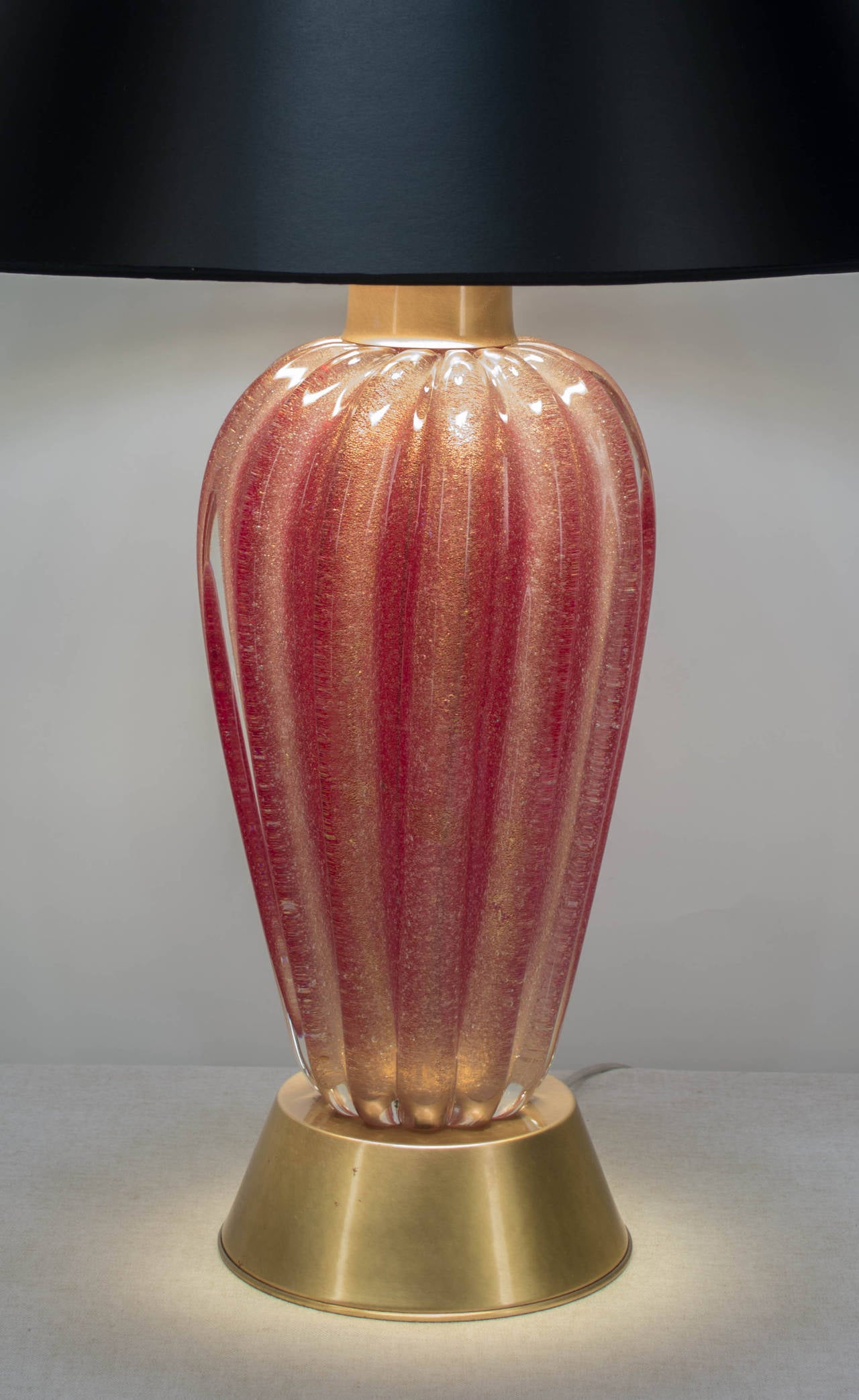 Rare Seguso Red Glass Lamp at 1stDibs