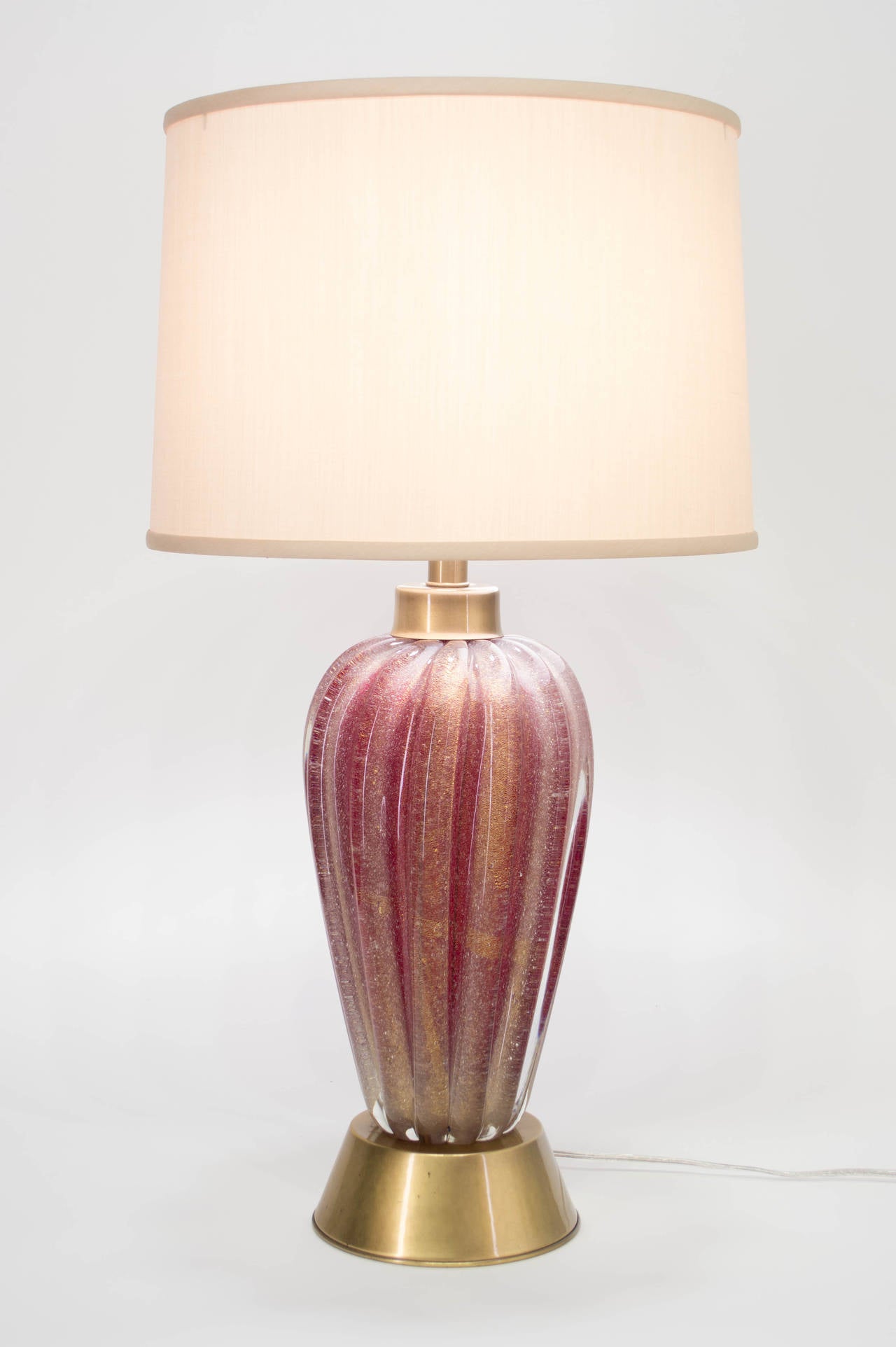 Rare Seguso Red Glass Lamp at 1stDibs