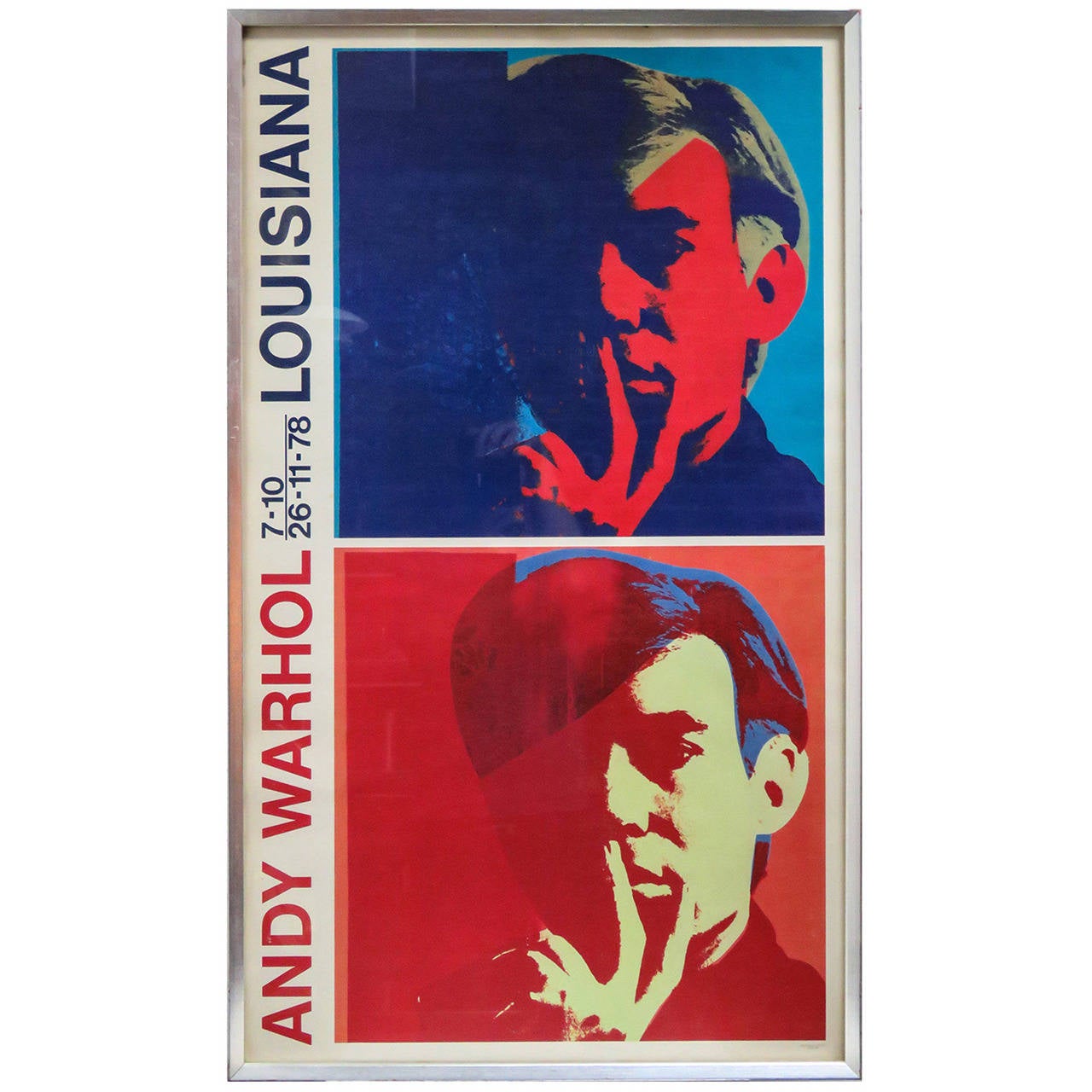 Andy Warhol 'Louisiana' Exhibition Poster, 1978 For Sale at 1stdibs