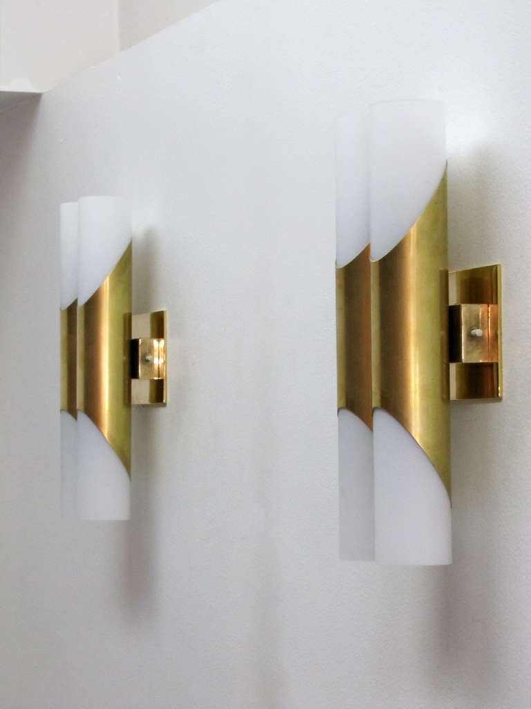 Pair of German Double Wall Lights at 1stDibs
