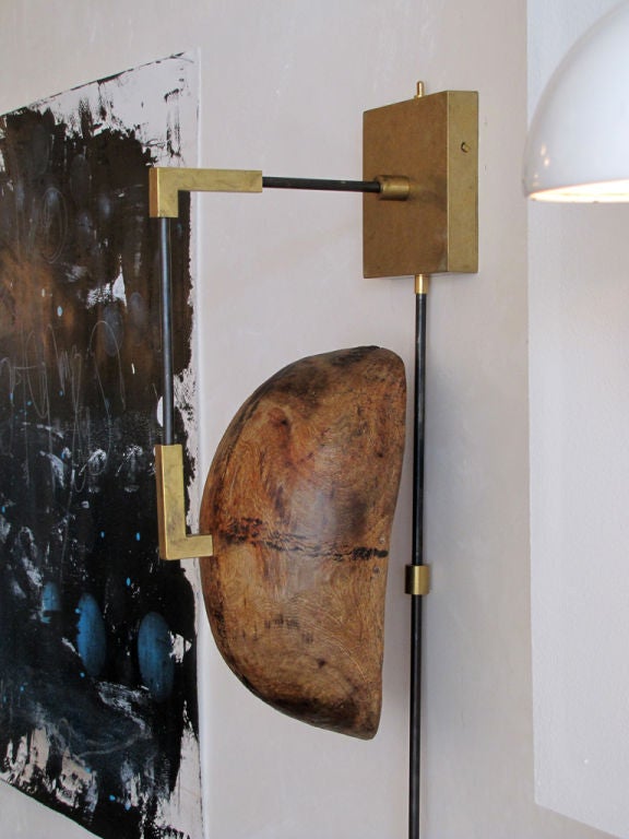 Pair of Custom African Bowl Wall Lights at 1stDibs