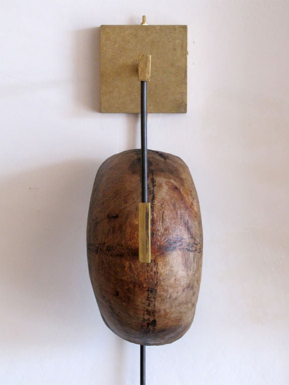 Pair of Custom African Bowl Wall Lights at 1stDibs
