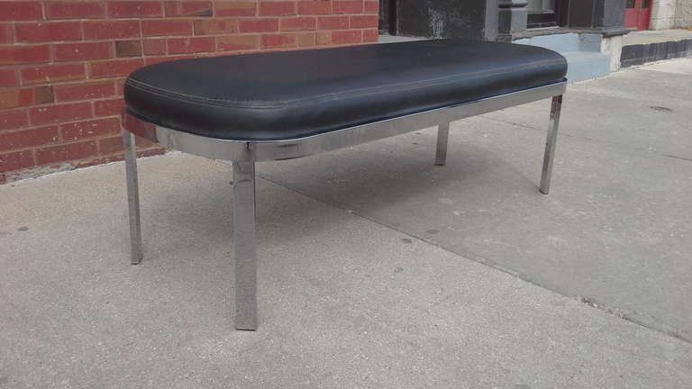 Chrome Bench by Design Institute of America at 1stDibs