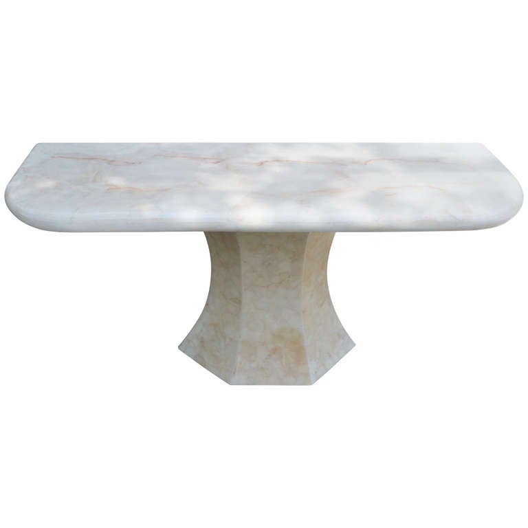 Exceptional Onyx Console Table at 1stDibs