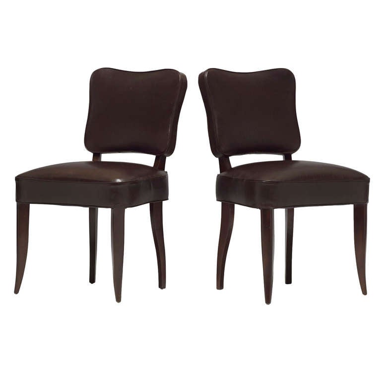 Trefle Chairs, Pair By Jean Royère at 1stDibs