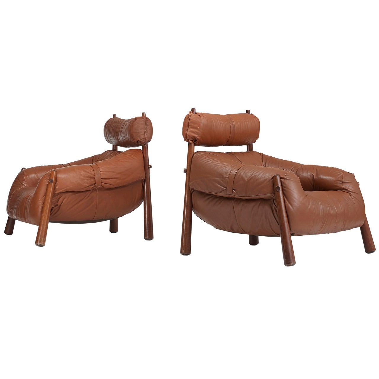 Pair of Lounge Chairs by Percival Lafer for Lafer S.A. Ind. Com. at 1stDibs