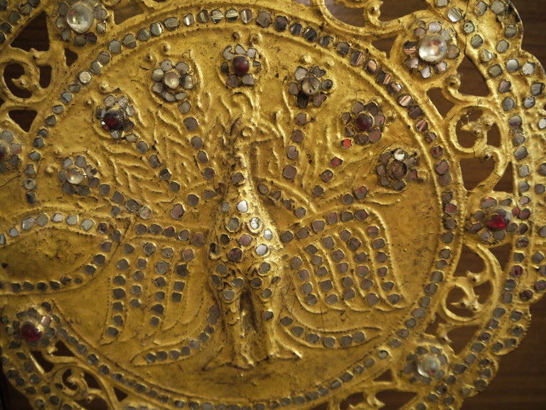 Pair of Burmese Fans on Bases at 1stDibs