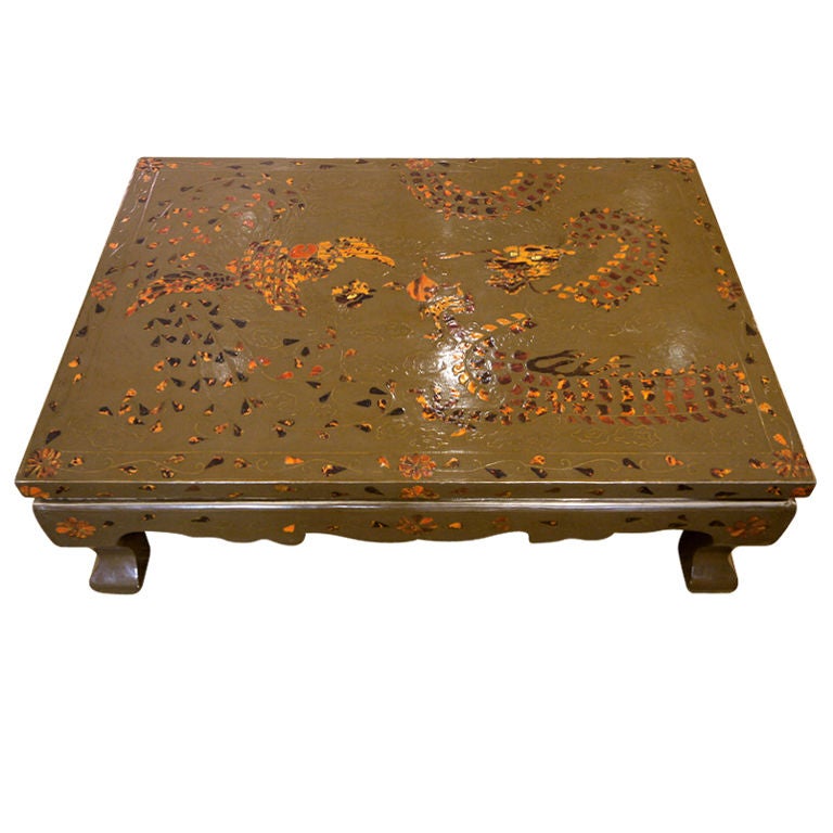 Korean Lacquer Table For Sale at 1stDibs | korean low dining table ...