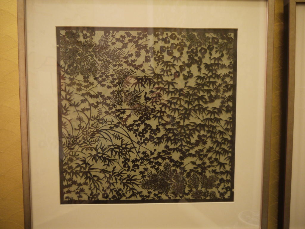 Set of four Japanese Katagami Stencil Patterns at 1stDibs | japanese ...