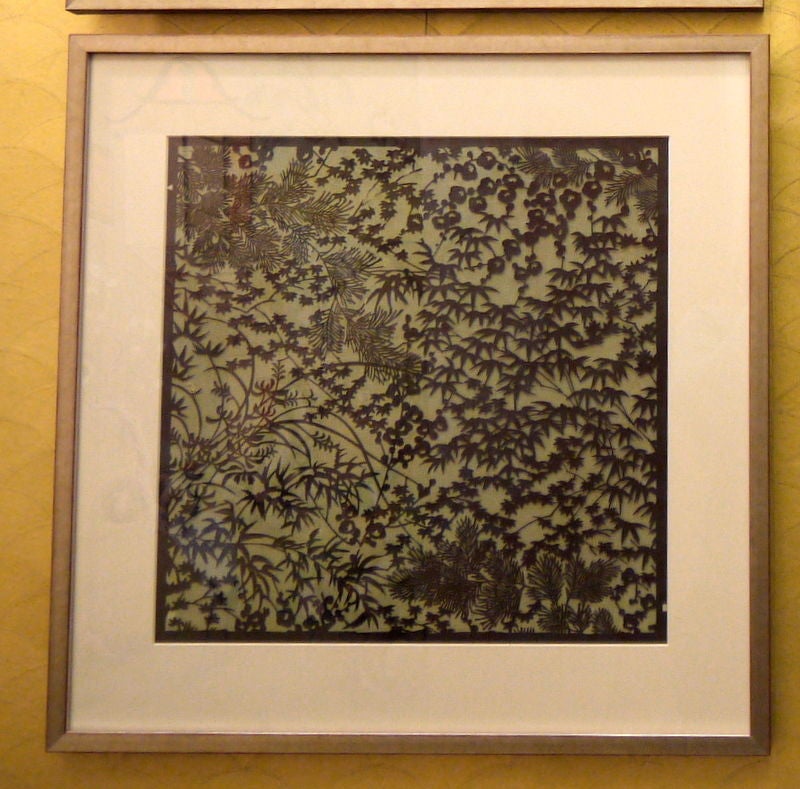 Set of four Japanese Katagami Stencil Patterns at 1stDibs | japanese ...